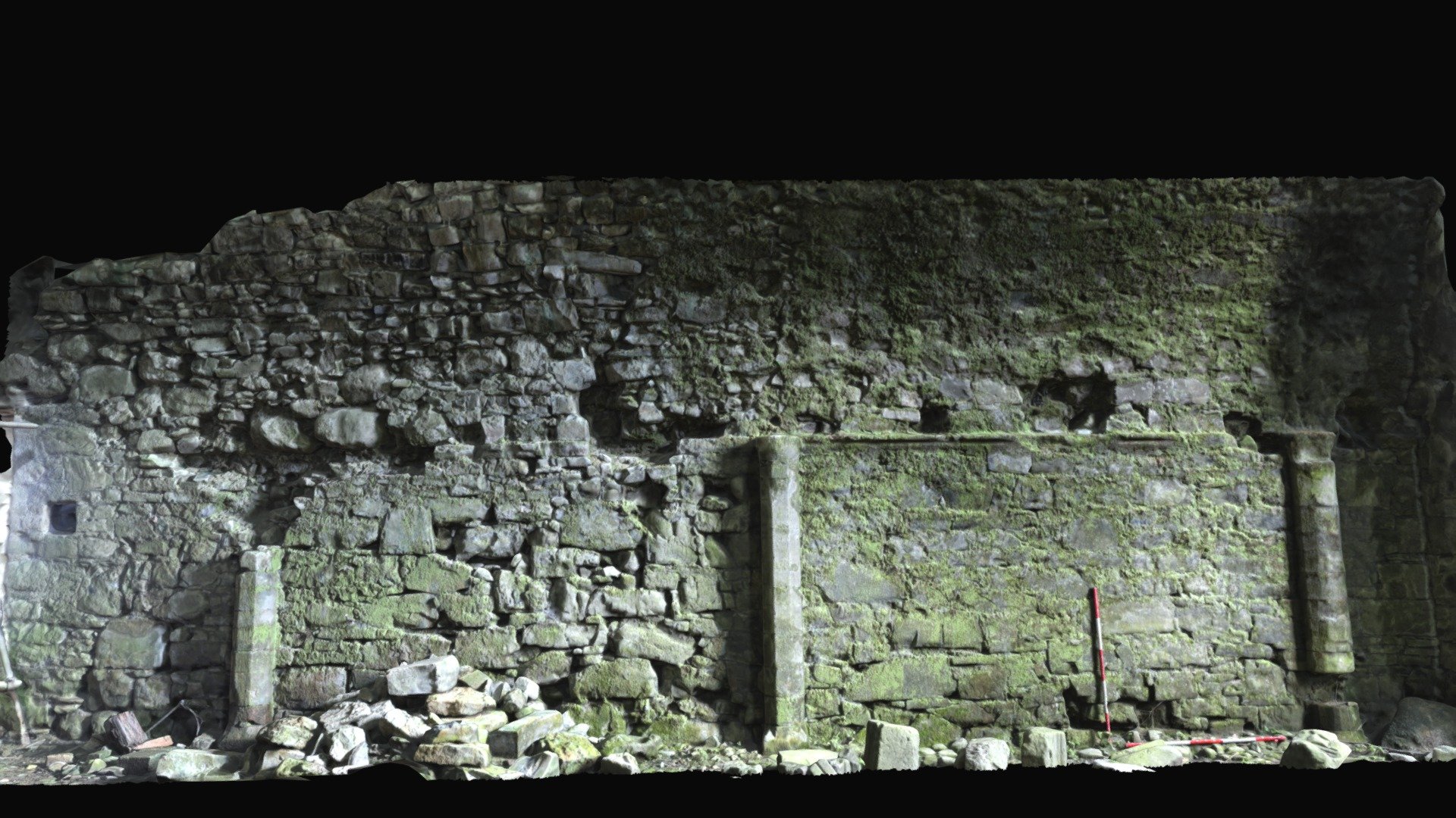 Killeigh Friary North Wall Internal Face - Download Free 3D model by ...