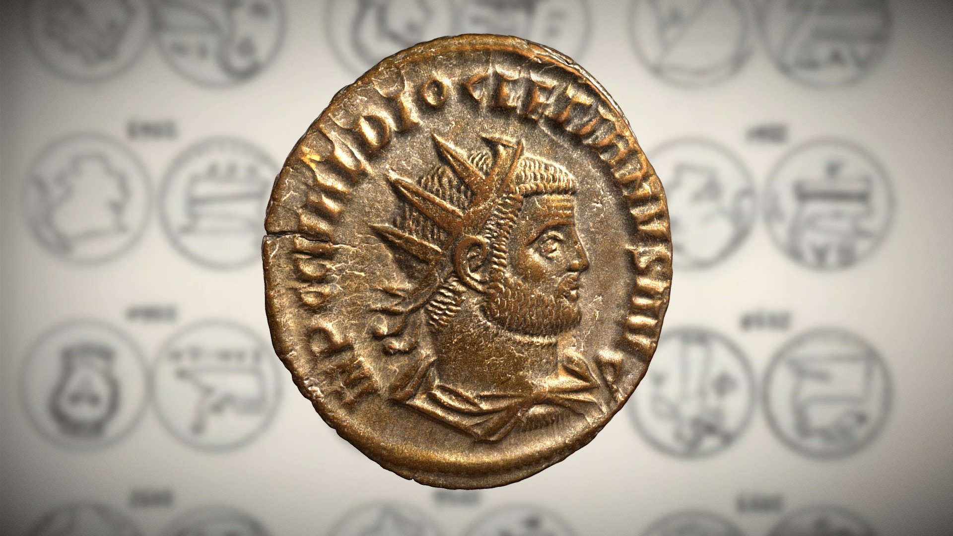 Bronze Coin of Diocletian in Radiate Crown - Download Free 3D model by ...