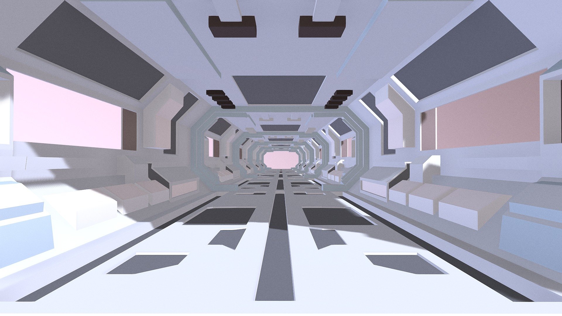 Episode 57 - SCI-FI CORRIDOR - Download Free 3D model by dartuchiwa [9b480f7] - Sketchfab