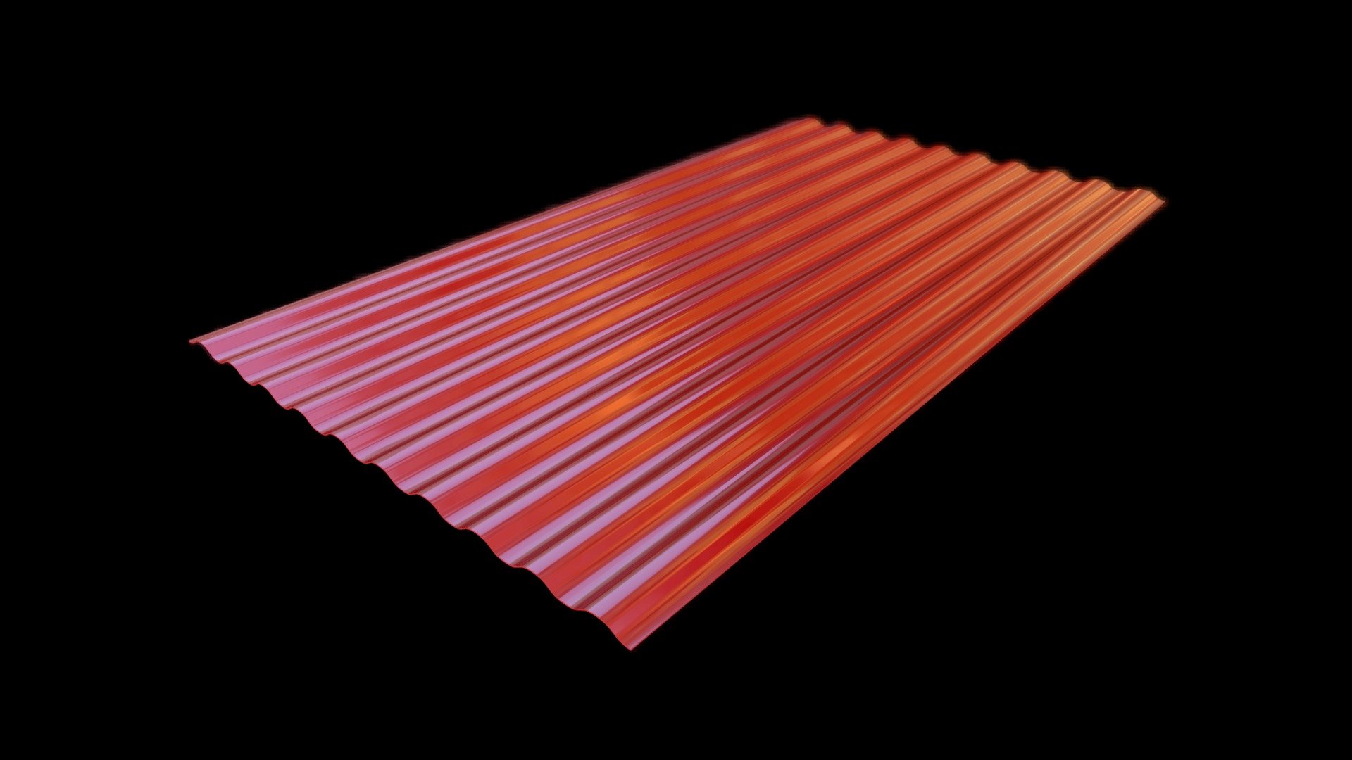 Corrugated Metal Sheet - Type 2 - Download Free 3D model by Mareon ...