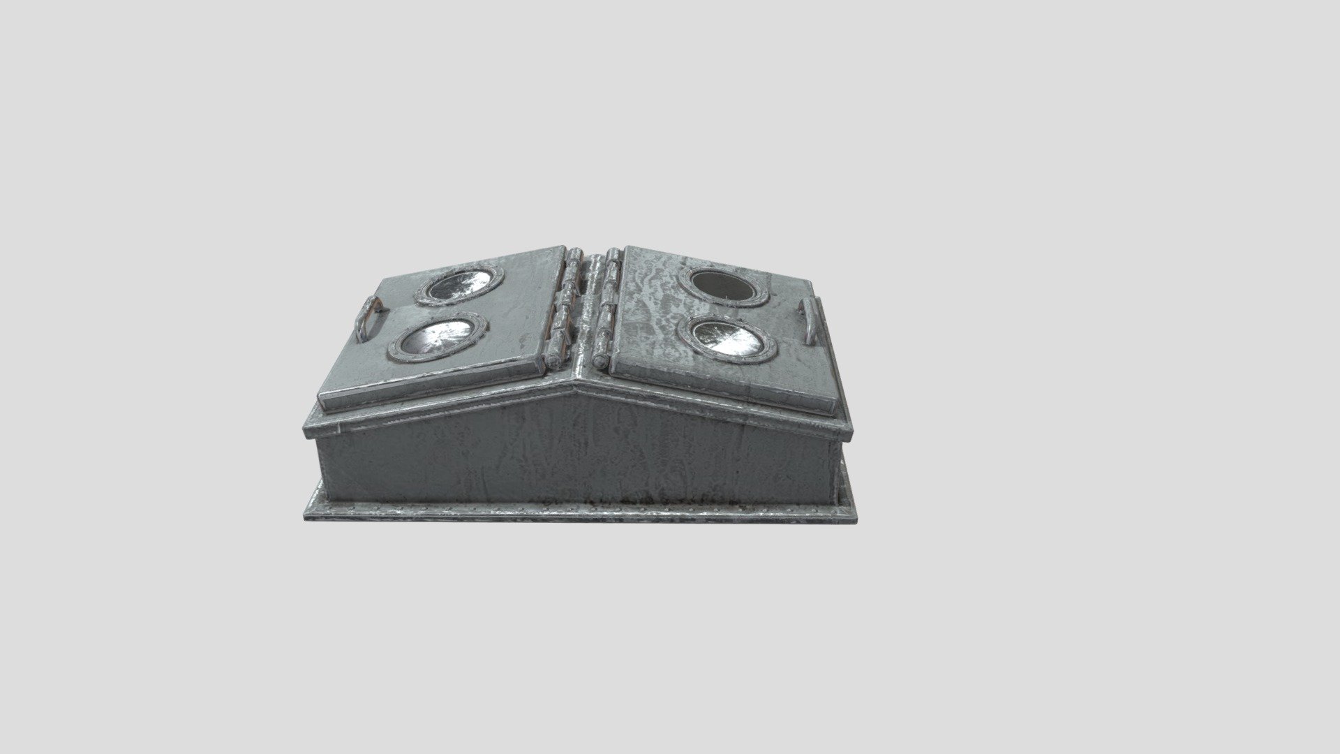 Ship's skylight with two hatches - Download Free 3D model by Stefan ...