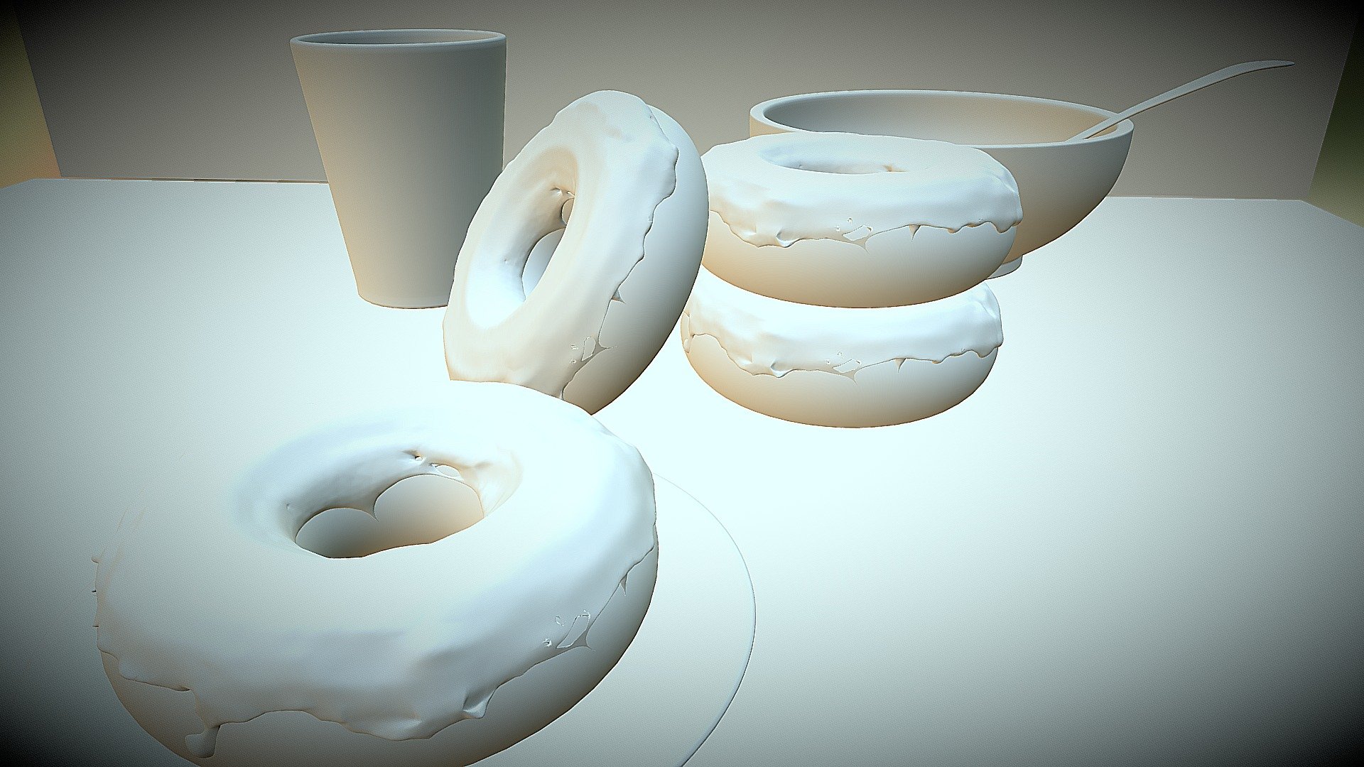 Donut - 3D model by Deathly [9b4a8d6] - Sketchfab