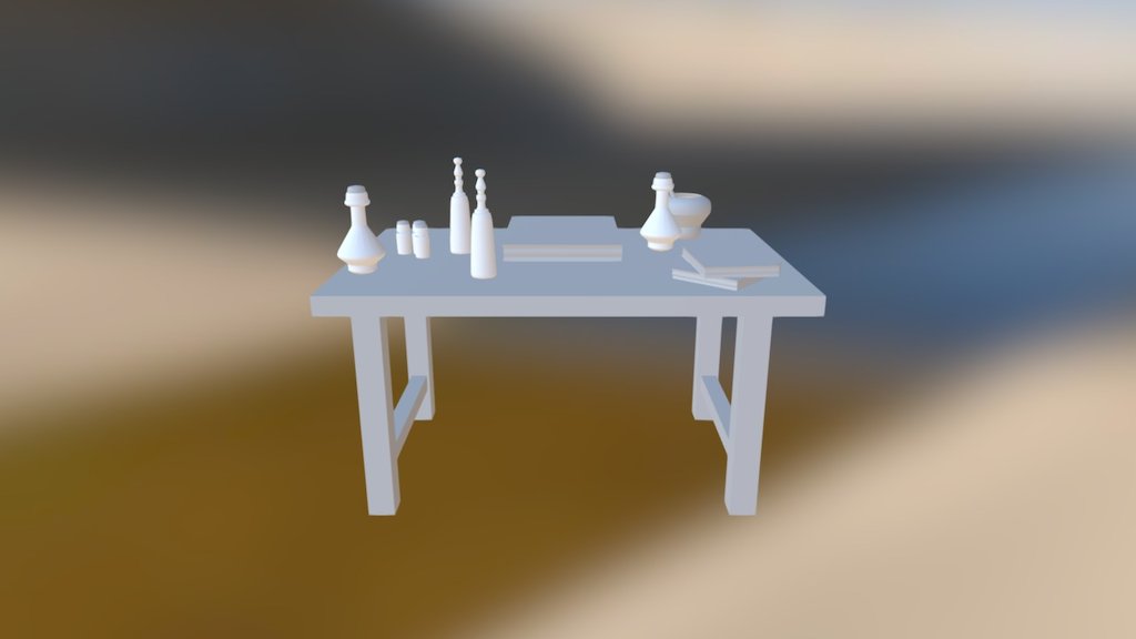 Table Alchimie - 3D model by BryanDeFru [9b4dd5e] - Sketchfab