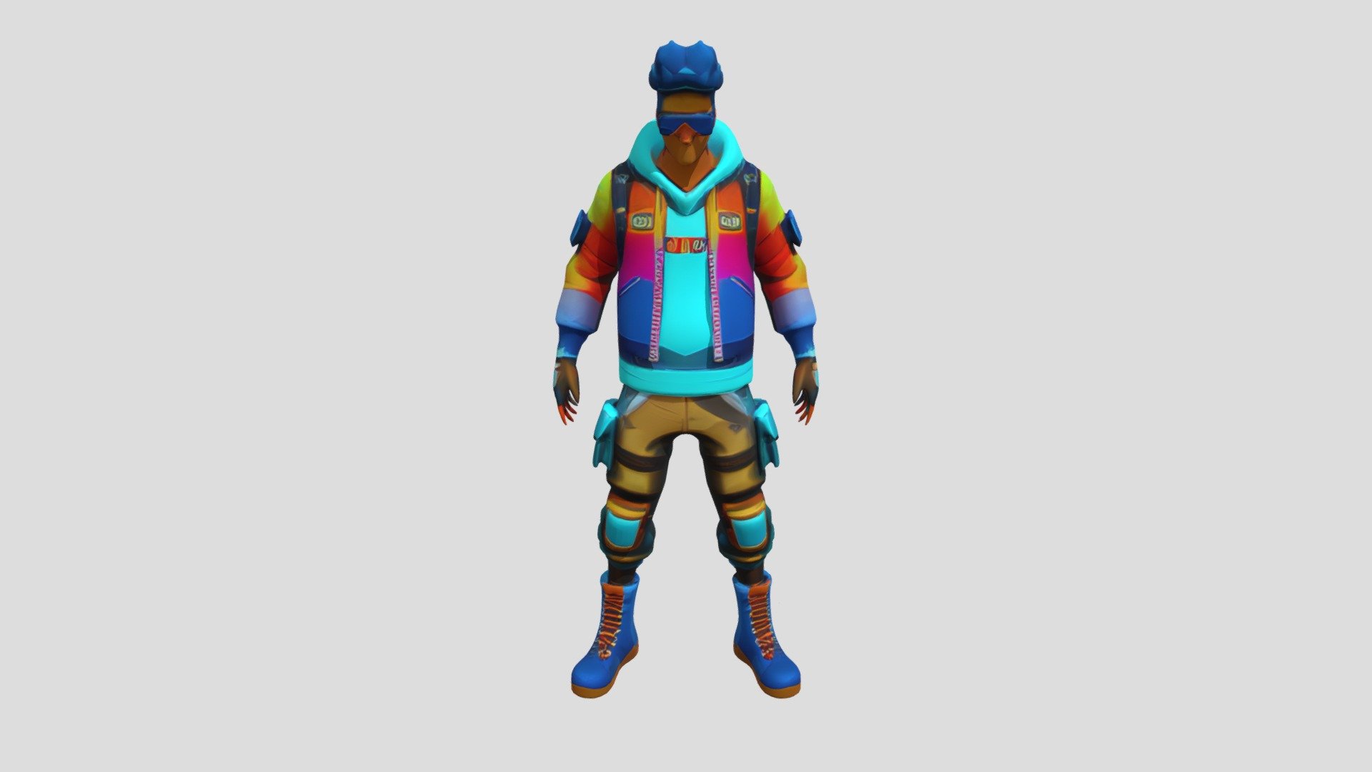 a character design simuar to fortnite - 3D model by dphk1980 [9b4df88 ...