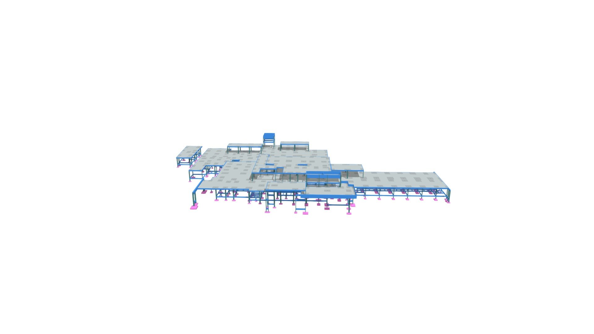 Estrutura 3D - Hospital Saquarema | Masterplan - 3D model by MASP ...