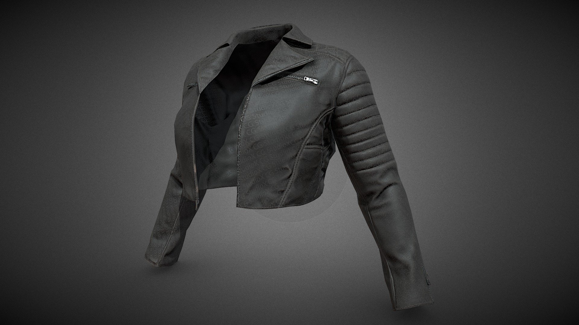 Black Biker Jacket - Buy Royalty Free 3D model by CG StudioX (@CG ...