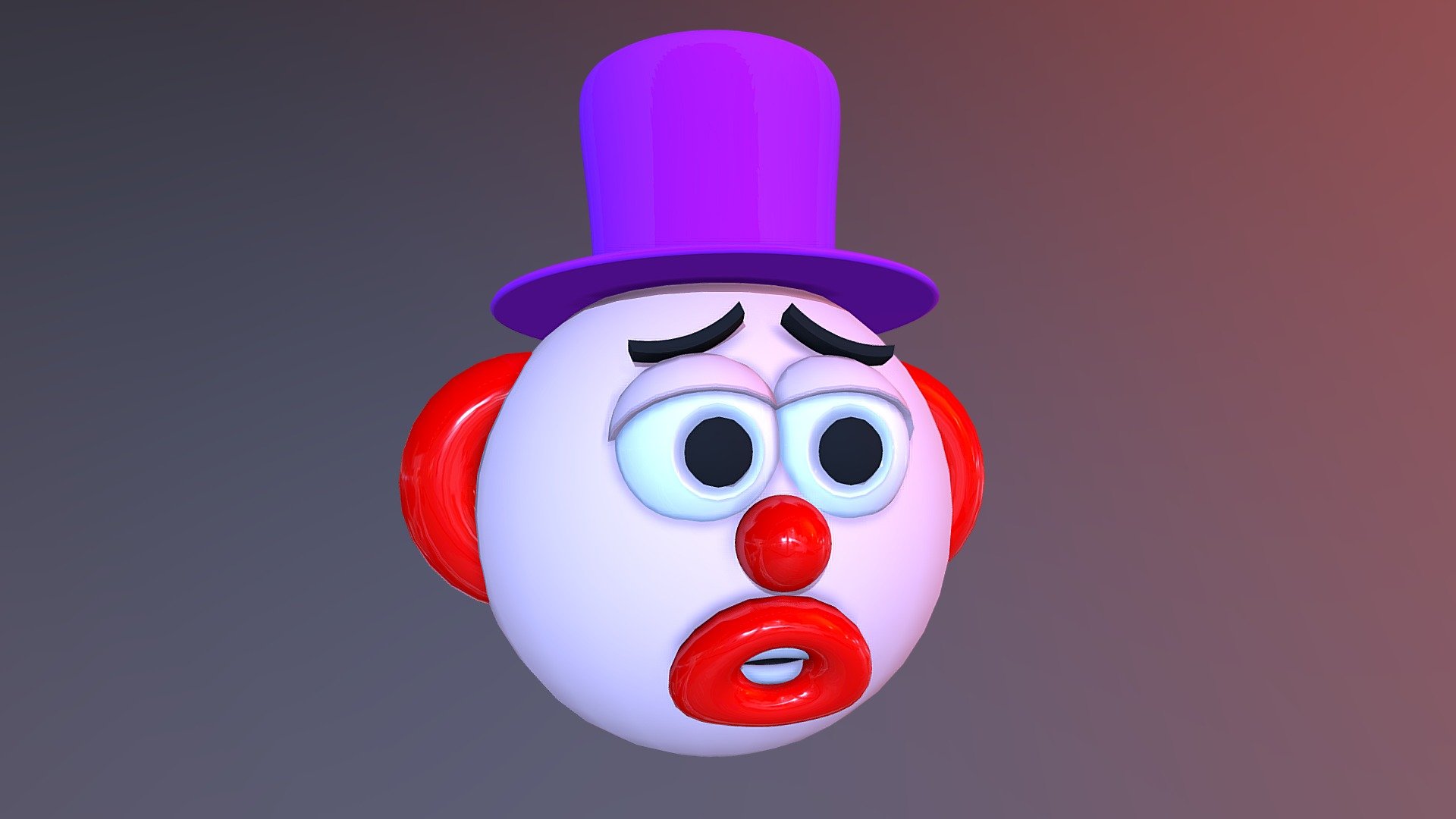 Sad Clown - 3D model by ShengHao Mei (@MeiDsign) [9b509b7] - Sketchfab