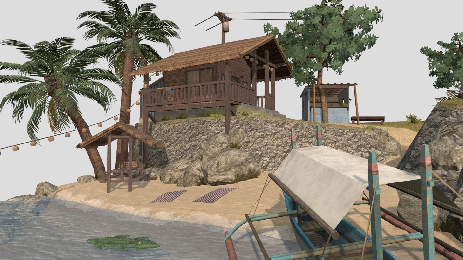 ByTheOcean - Low Quality Textures - Download Free 3D model by ...