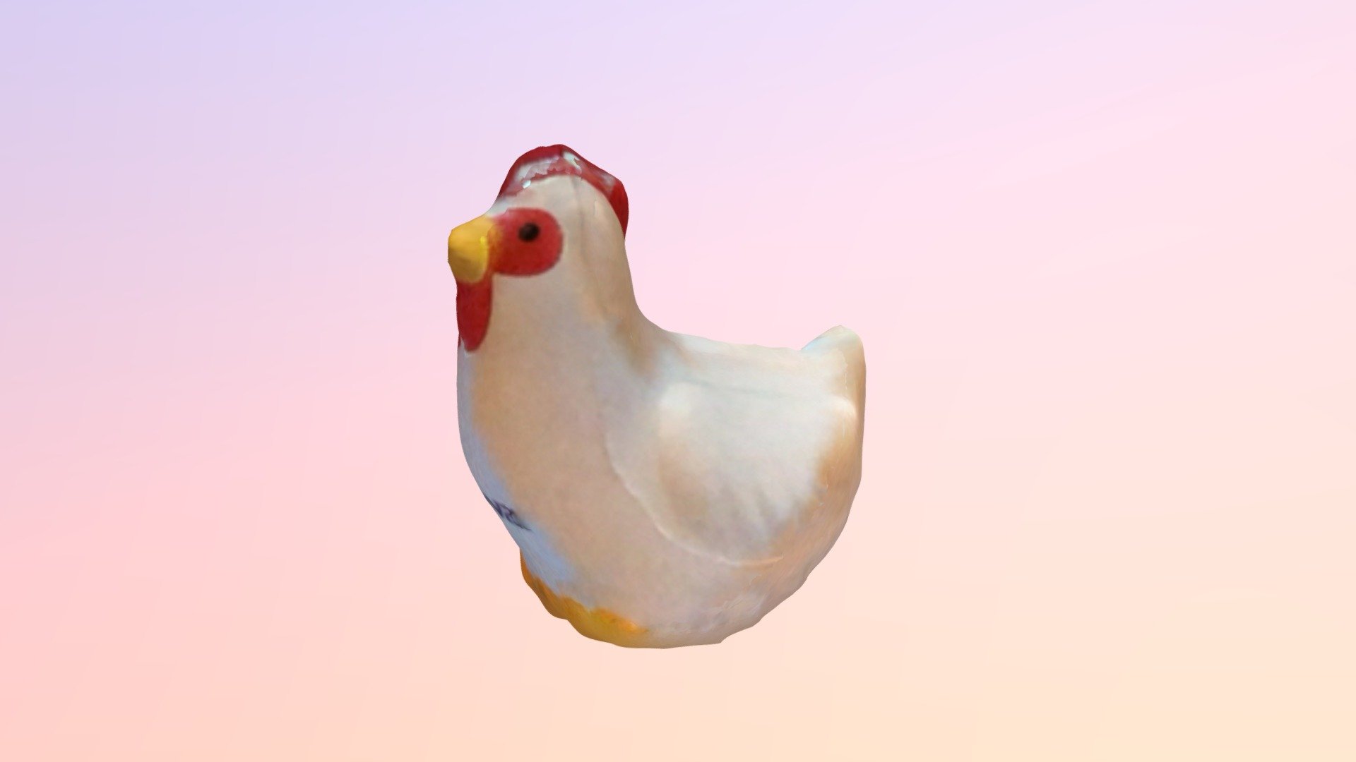 Chicken key chain - 3D model by mikebrgn [9b534a1] - Sketchfab