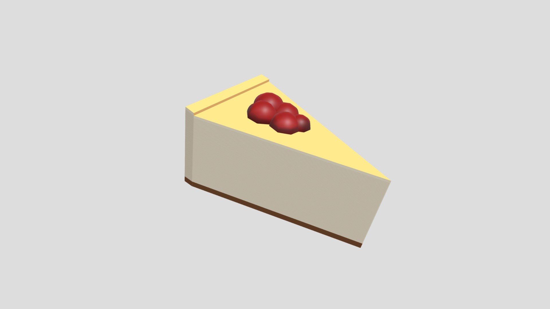 Cheesecake - 3D model by Luana Viana (@blutdame) [9b58770] - Sketchfab