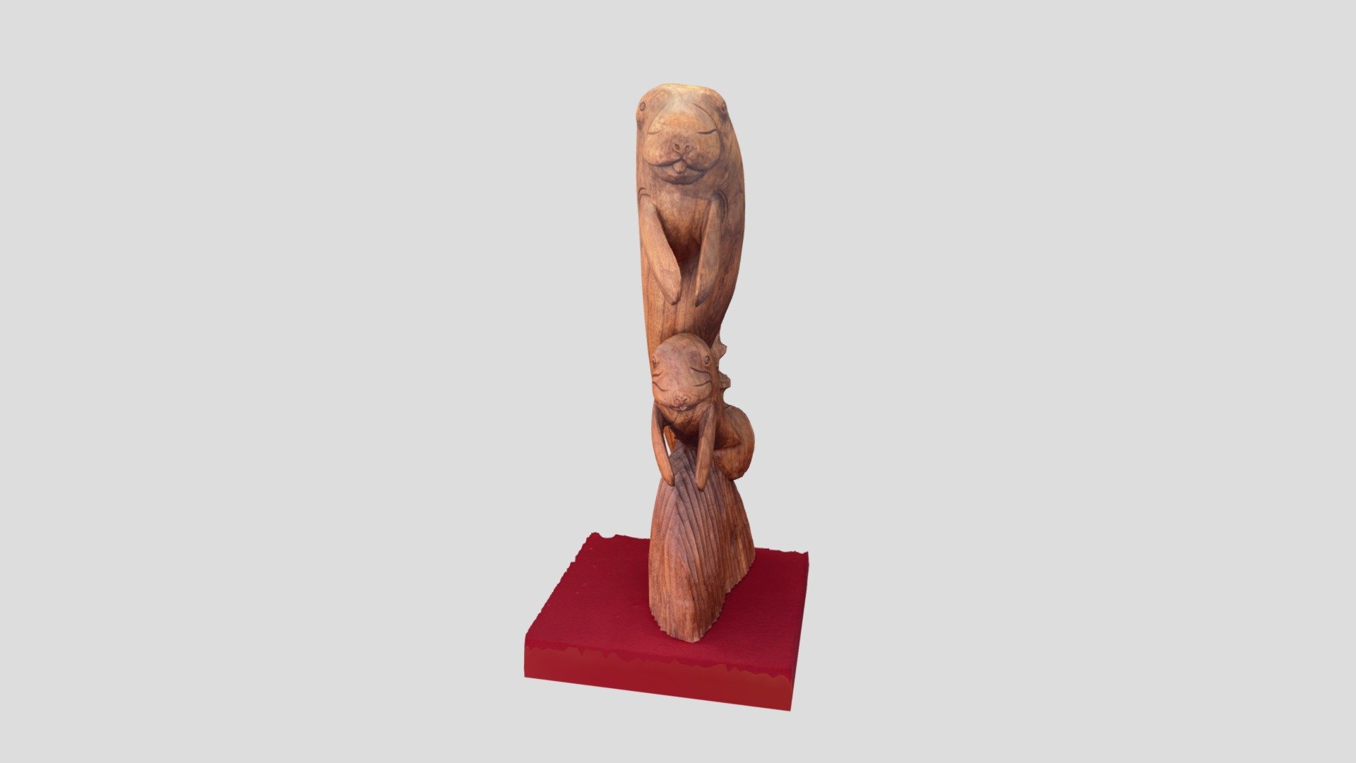 Scan wood manatee statue - 3D model by AFadedKnight [9b5afe6] - Sketchfab