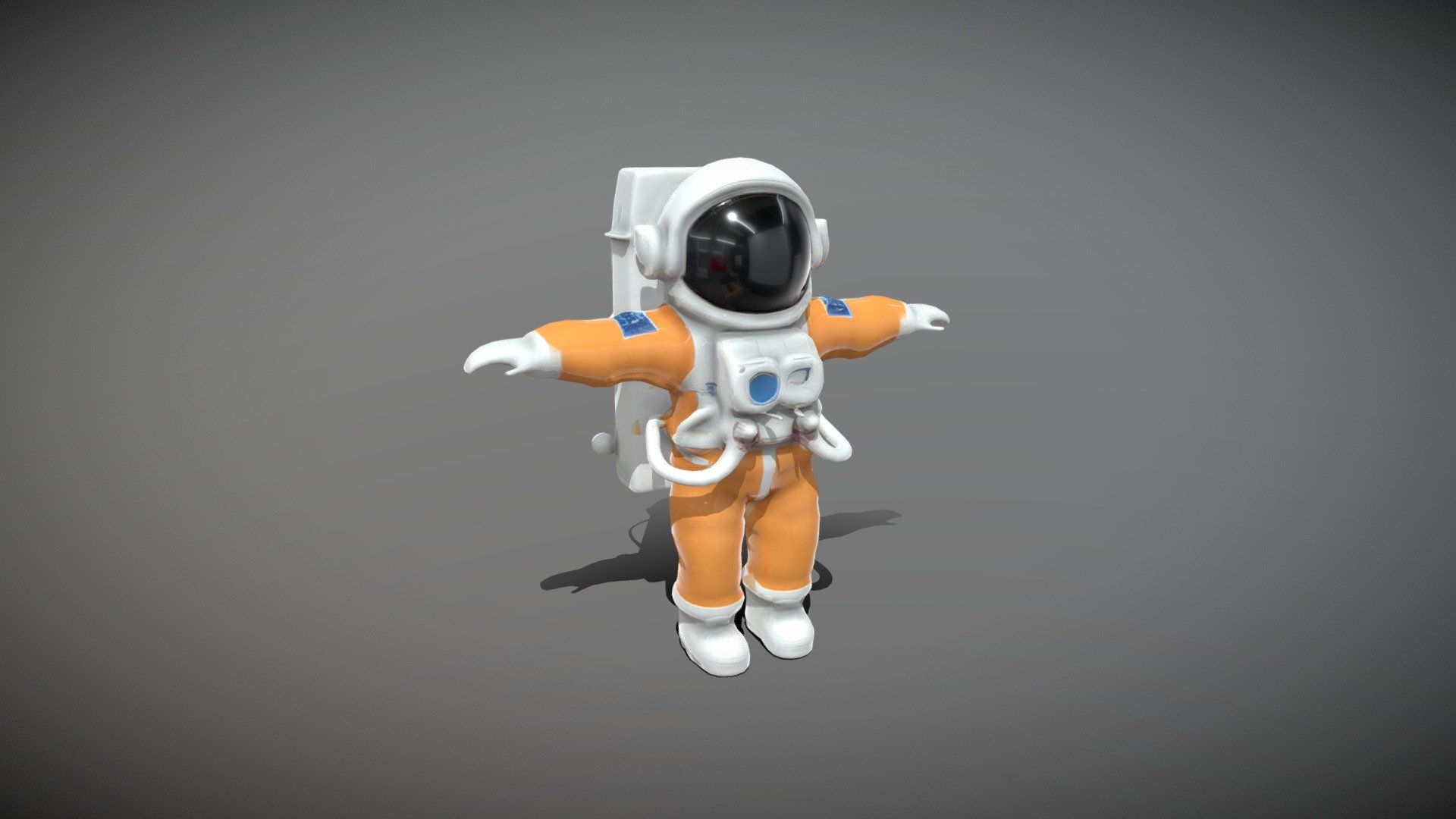 Astronaut in spacesuit and helmet - Download Free 3D model by hosein ...