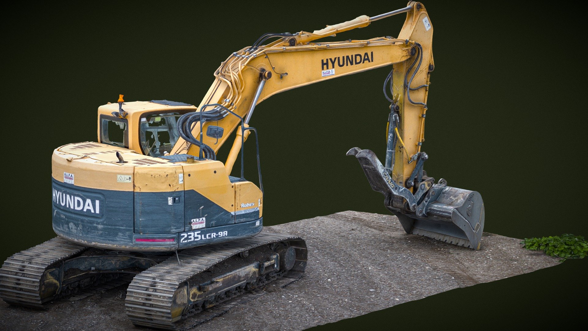 Hyundai R 235 LCR-9 A Excavator - Download Free 3D model by Air Digital ...