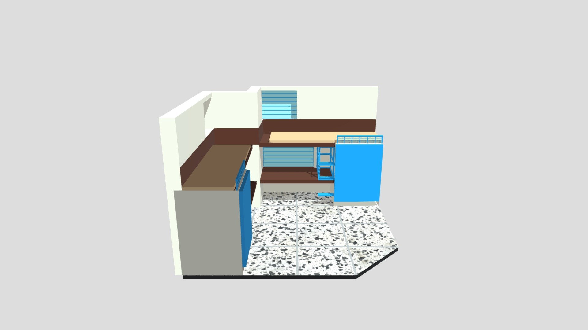 Basic Hostel/Dorm Room - 3D model by DM5 (@dm5iron4) [9b62fd4] - Sketchfab