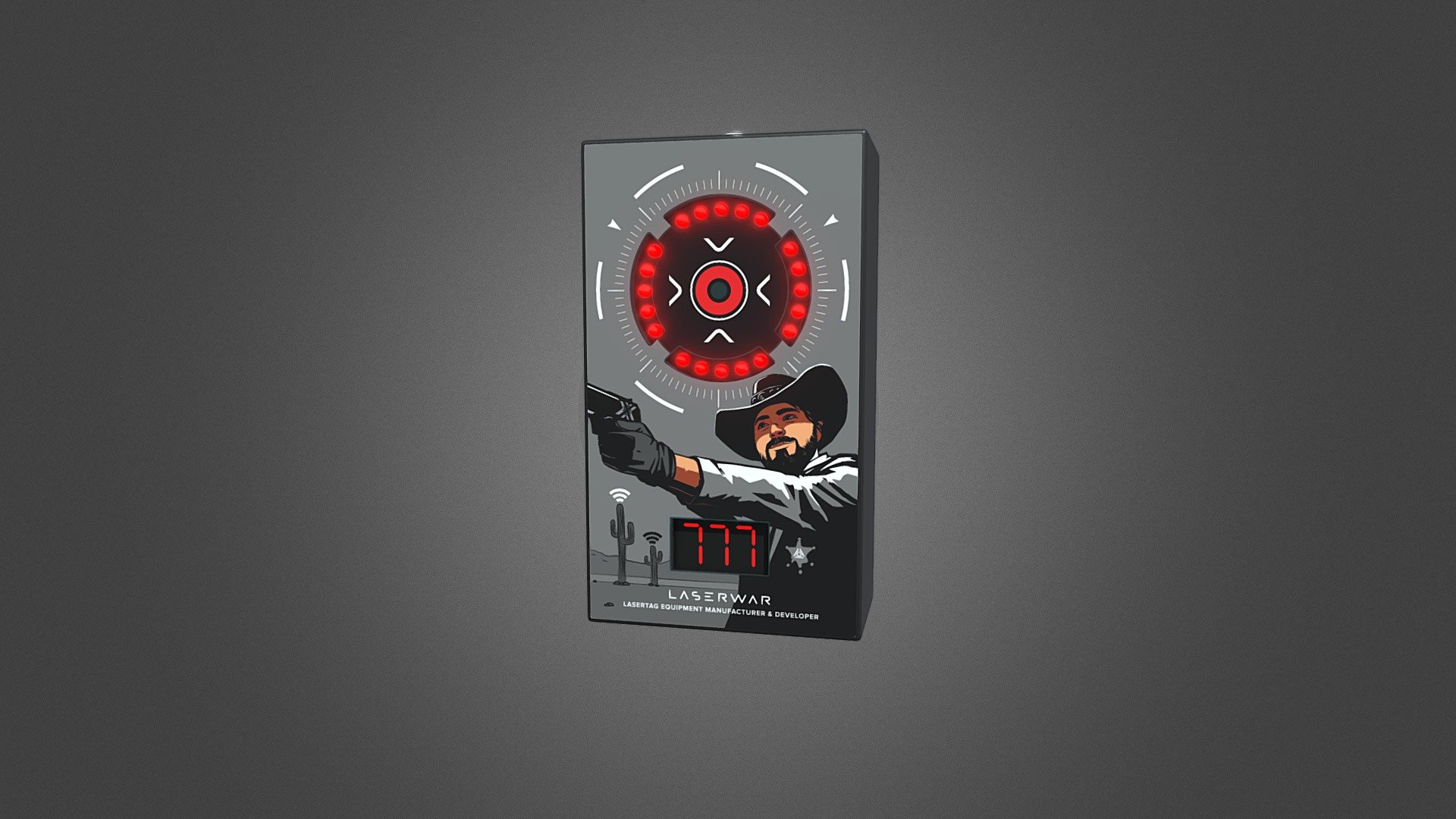ELECTRONIC TARGET SHOOTING RGB - 3D model by Laserwar [9b66c61] - Sketchfab