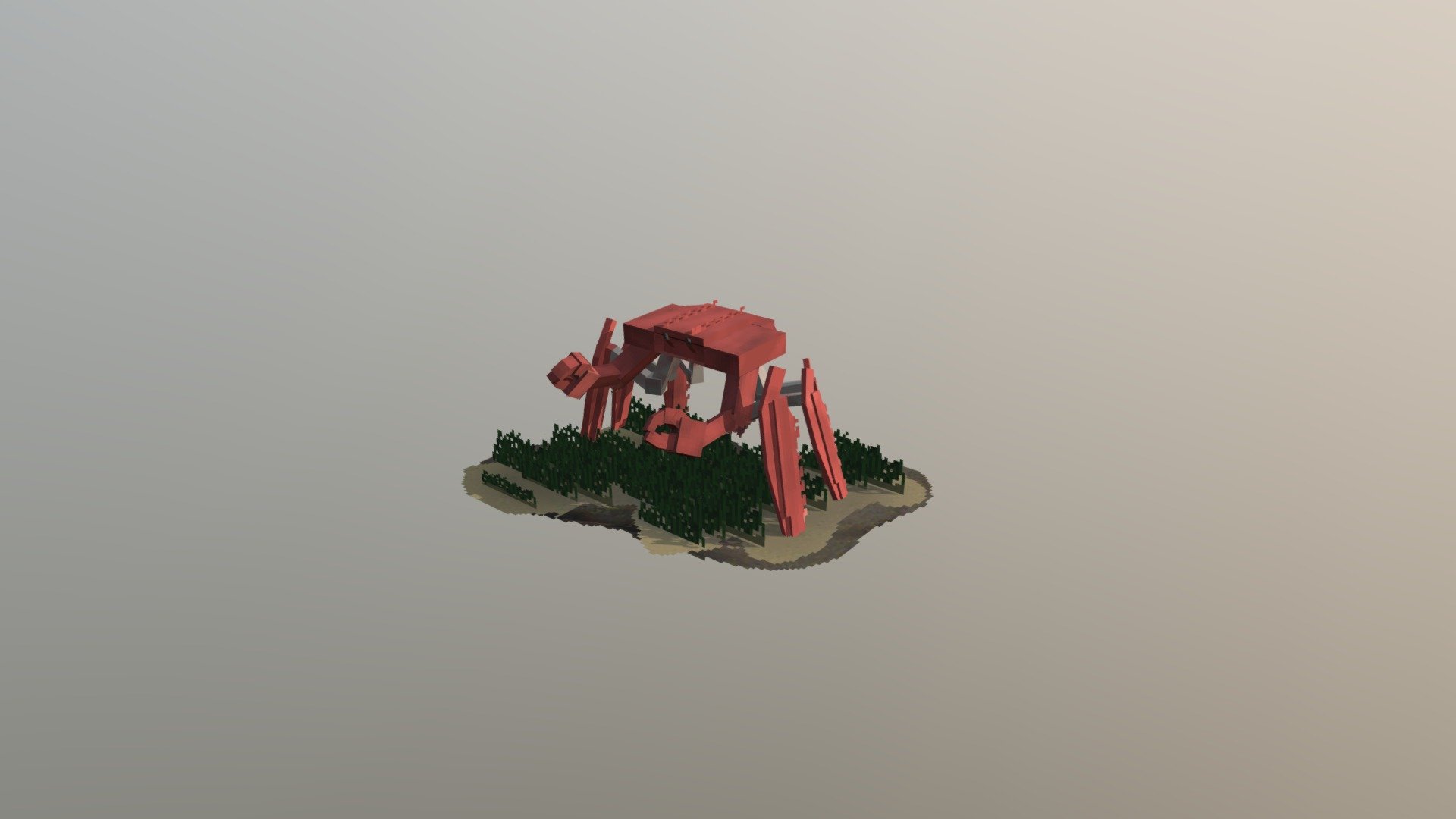 Giant blockbench crab - 3D model by Treeminator [9b6ab00] - Sketchfab