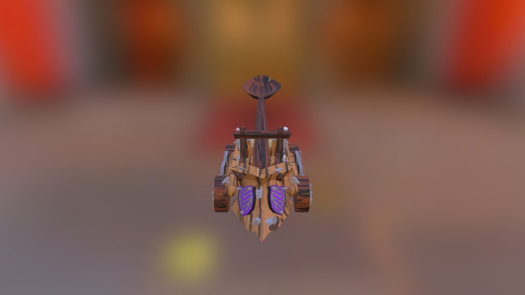 Catapult Shoot Animation then Wheel Rotation - 3D model by lumsingyou ...