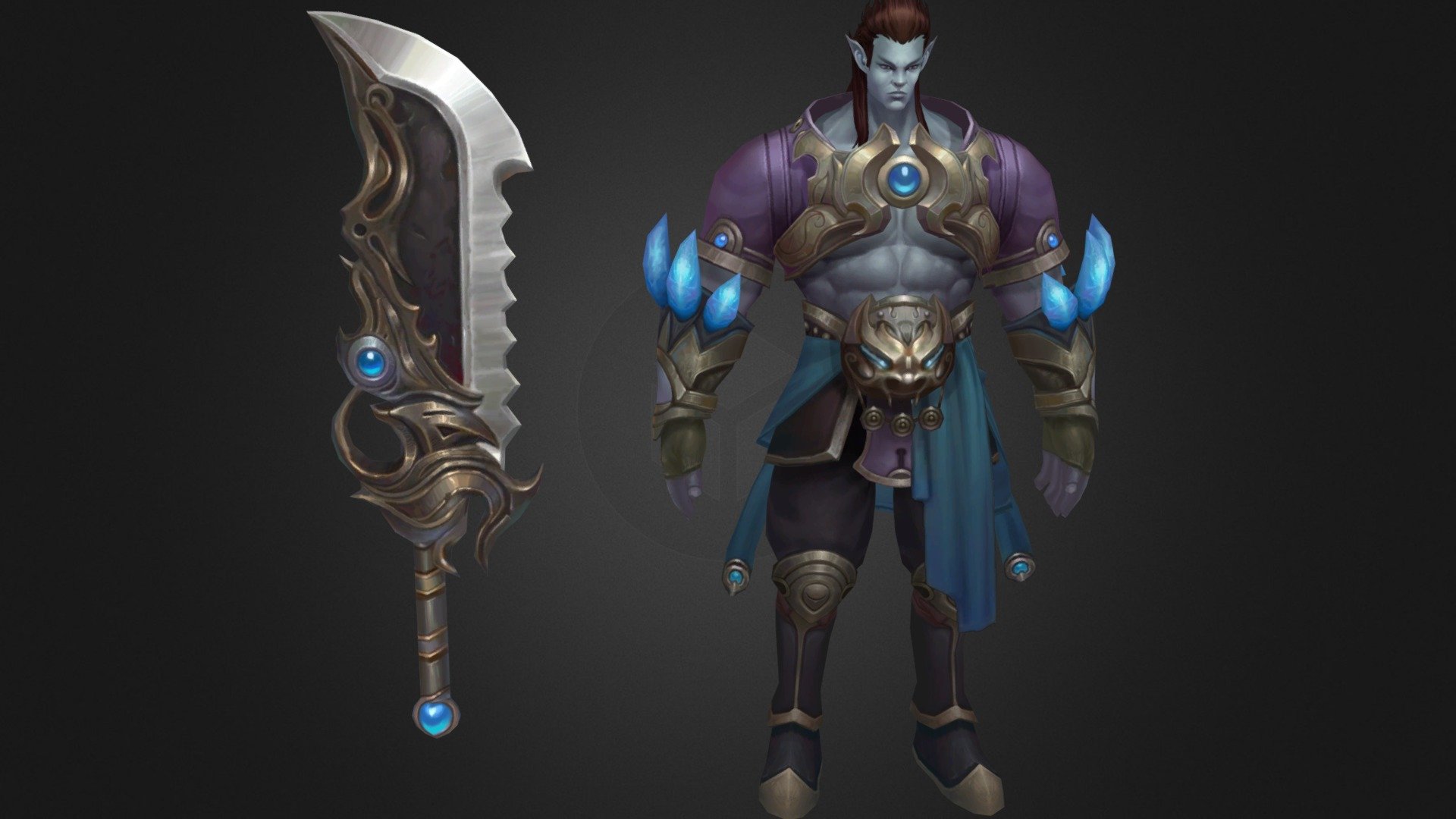 warrior - 3D model by lydiaqx [9b6e13c] - Sketchfab