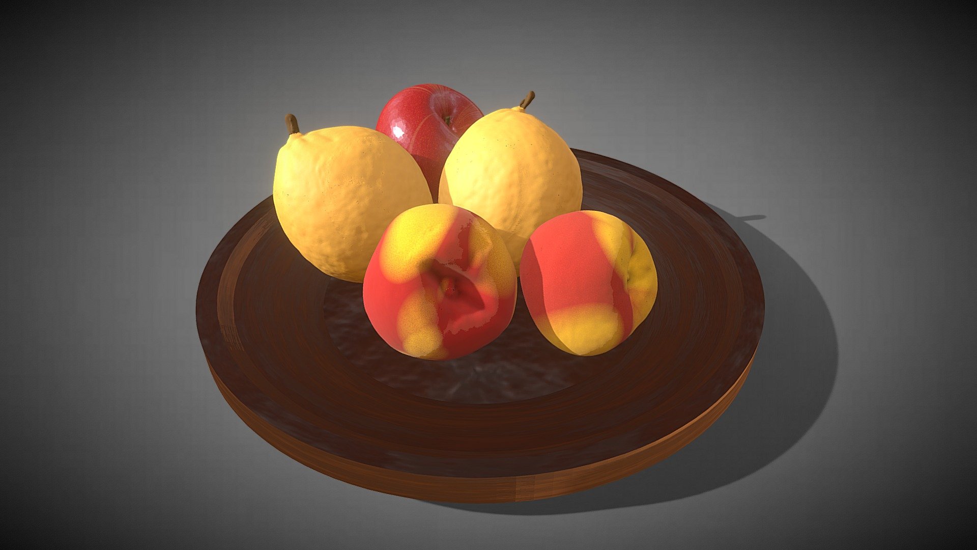 Still life off fruit on a plate - Download Free 3D model by martiangold ...