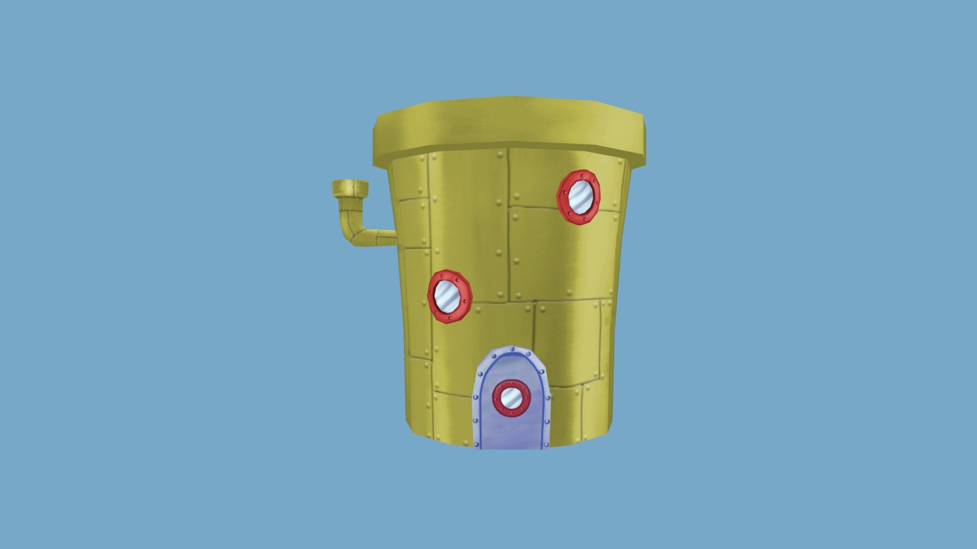 Spongebob Building (Texture 03) - 3D model by Romyblox1234 ...