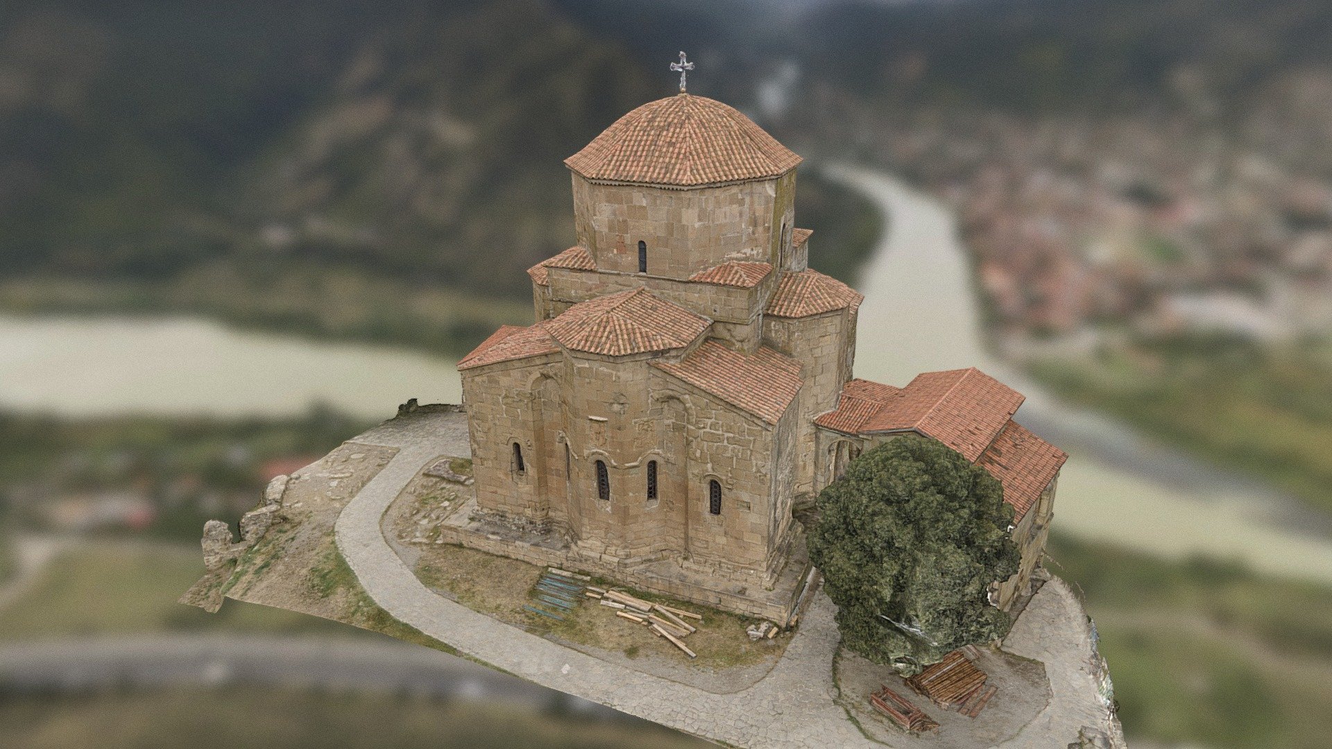 Jvari Monastery - Download Free 3D model by Nik (@nikska) [9b70c34 ...