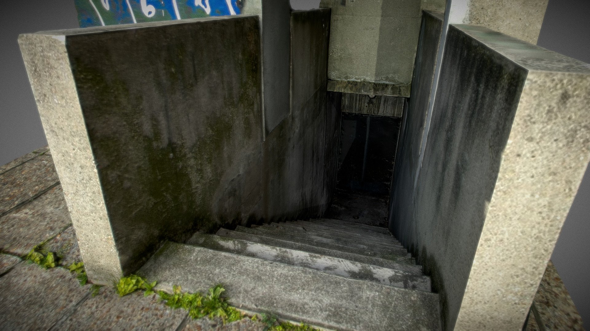 Creepy Concrete Cellar Stairs - Buy Royalty Free 3D model by ...