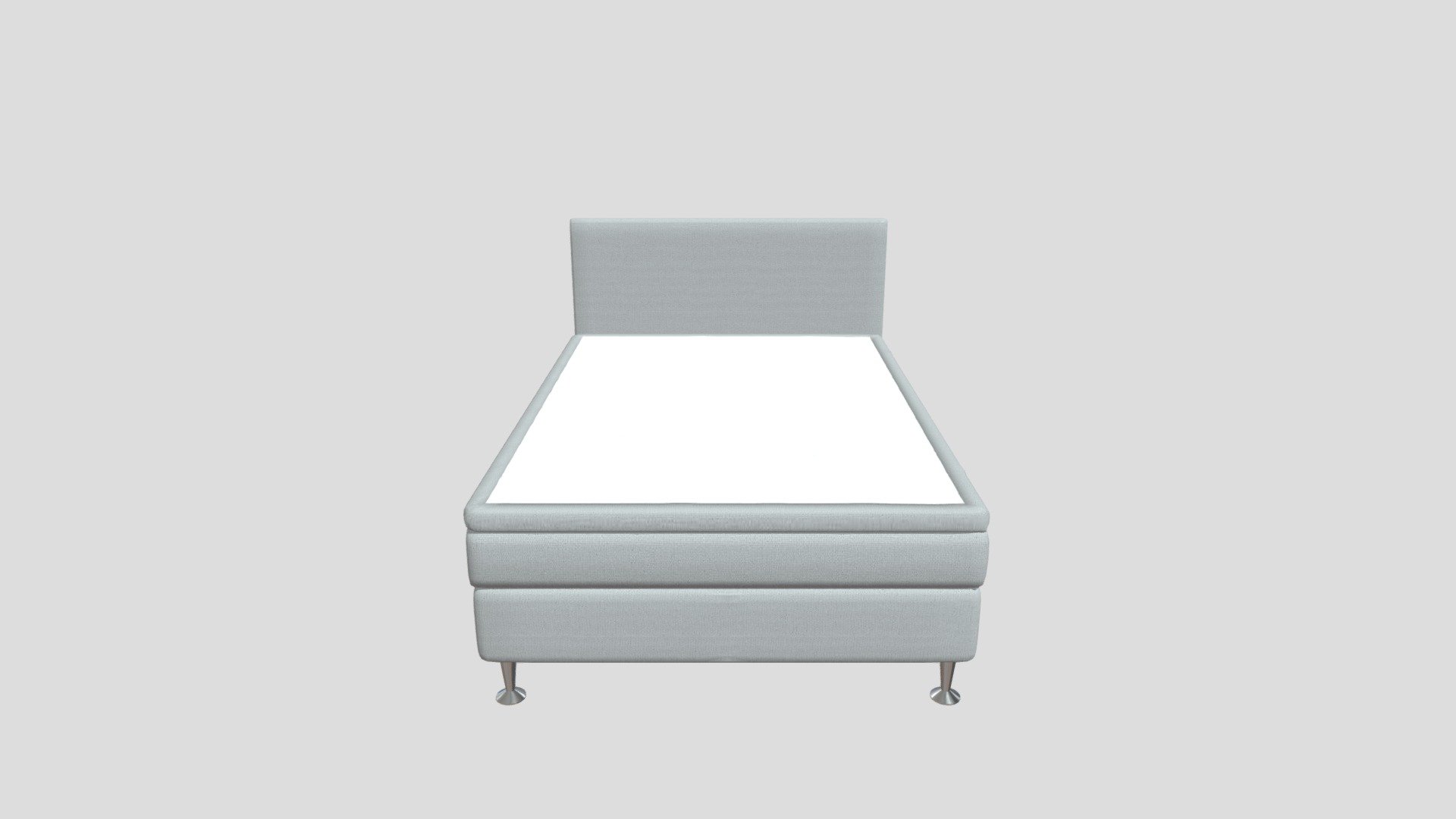 Meja Continental Bed 140x200cm Light Gray - Buy Royalty Free 3D model by 3DImaginationHub ...
