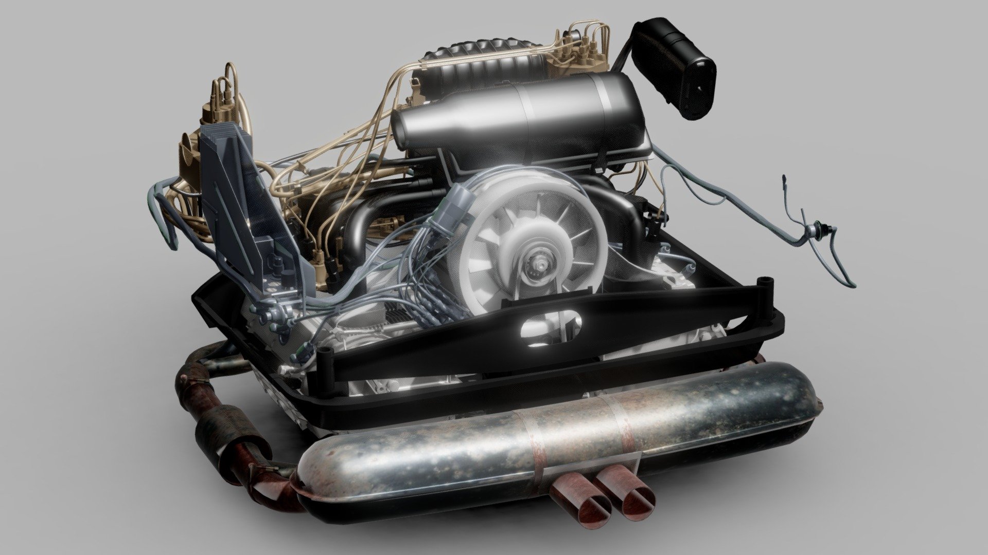 Car Engine | Detailed - Low Poly - Download Free 3D model by Mikesmax_3 ...