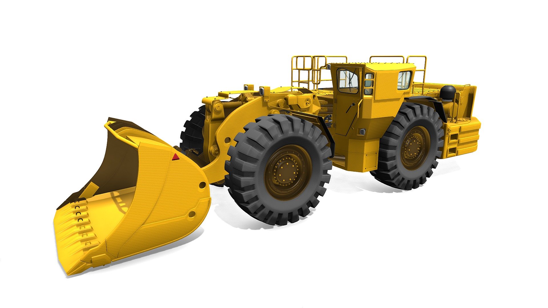 Underground Mining Hard Rock Loader - Buy Royalty Free 3D model by ...
