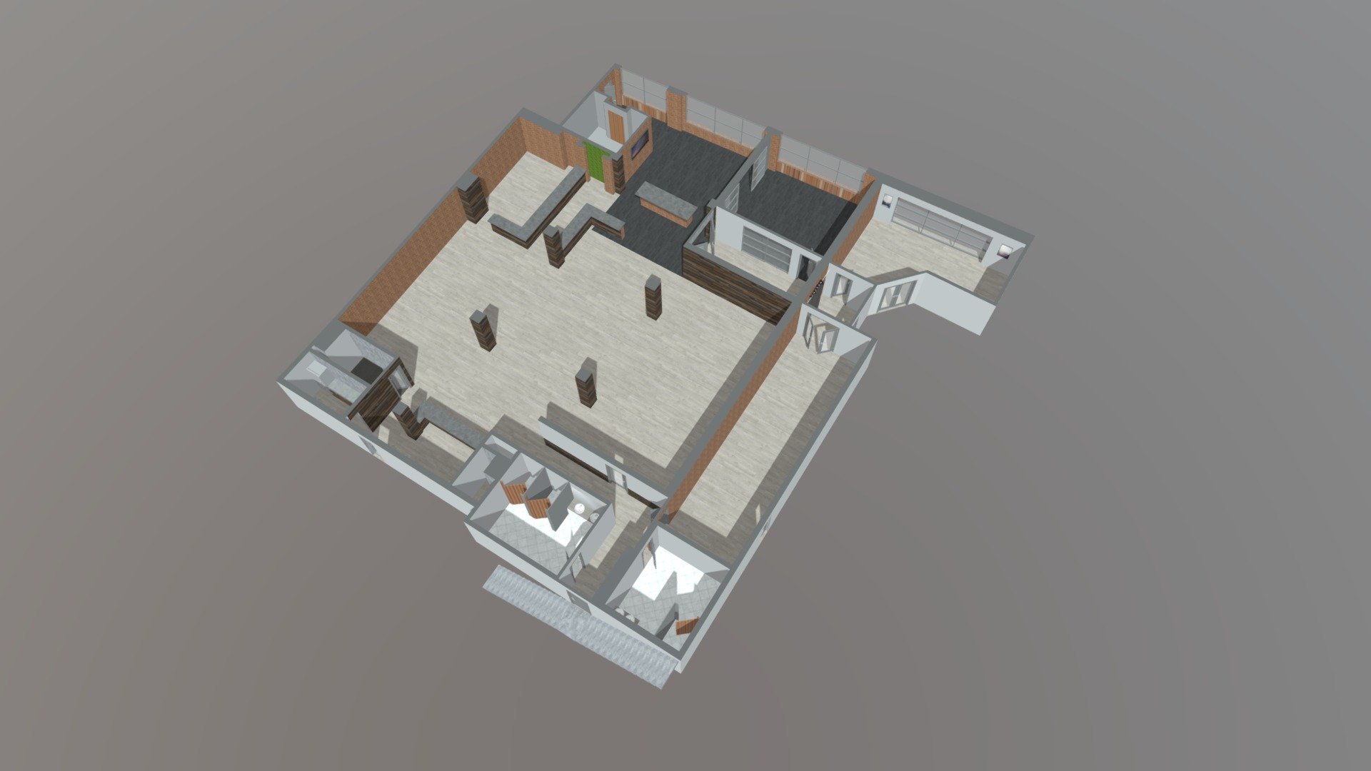 972-all rooms - 3D model by long_vn [9b79539] - Sketchfab