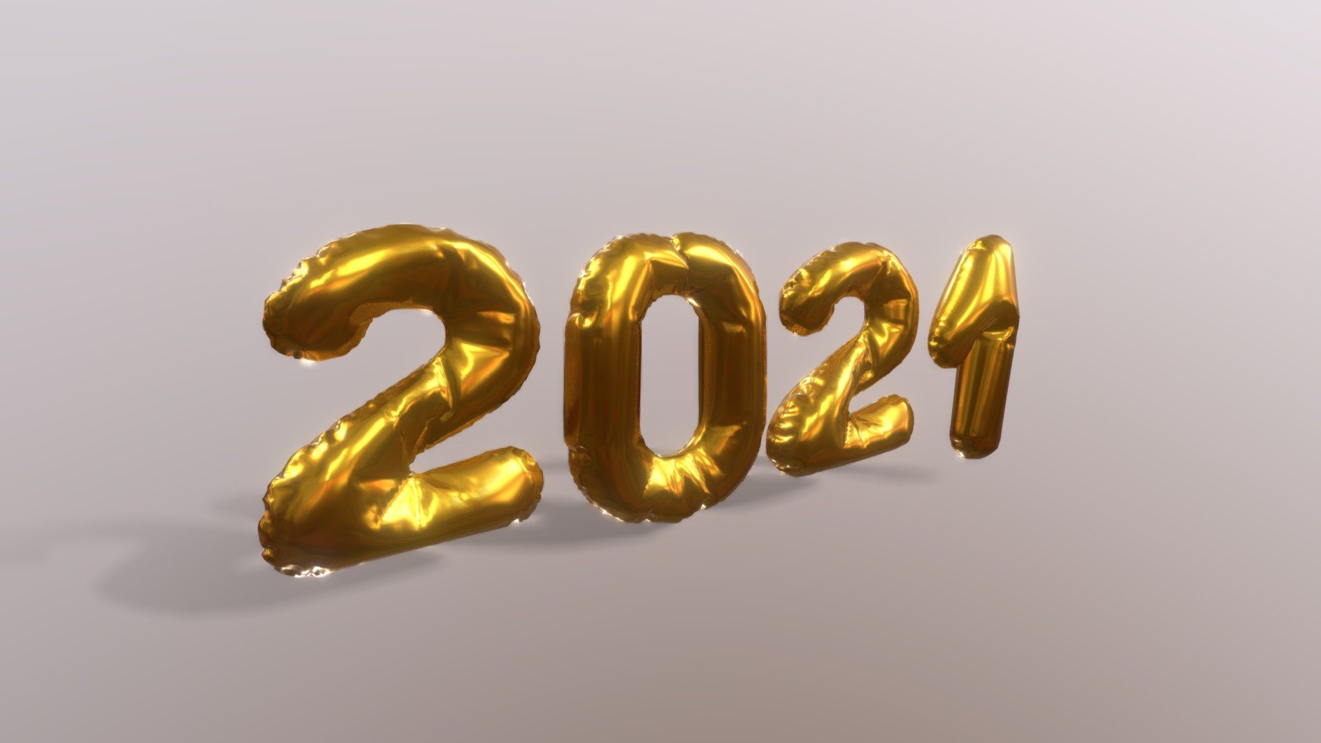 2021 Balloons - Buy Royalty Free 3D model by Yuliya (@rendergirl ...