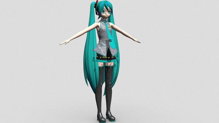 Hatsune_miku 3D models - Sketchfab