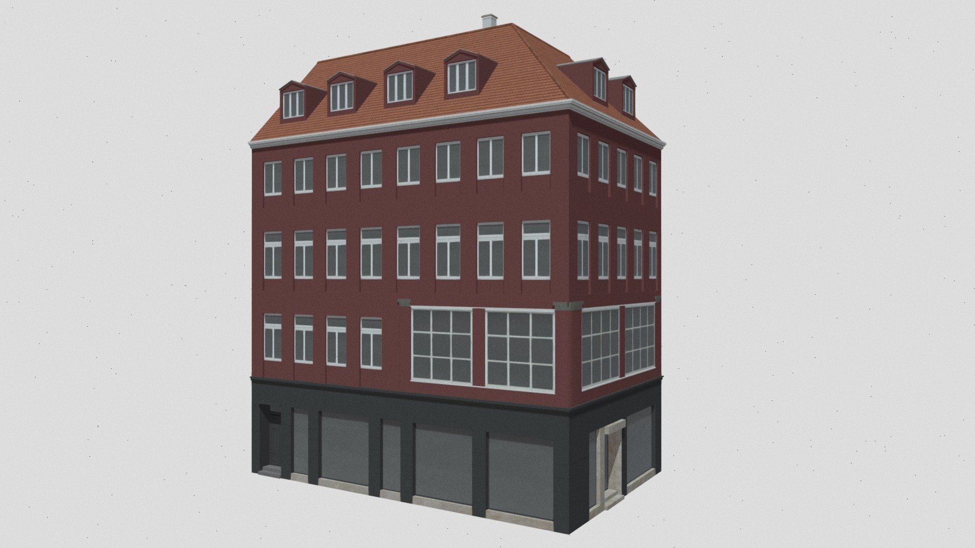 European Commercial Corner - 3D model by Spal (@spal3D) [9b7d817 ...