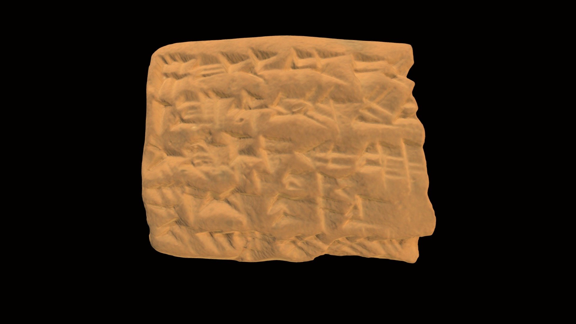 Cuneiform Tablet HMANE1891.11.82 - 3D model by Harvard Museum of the ...