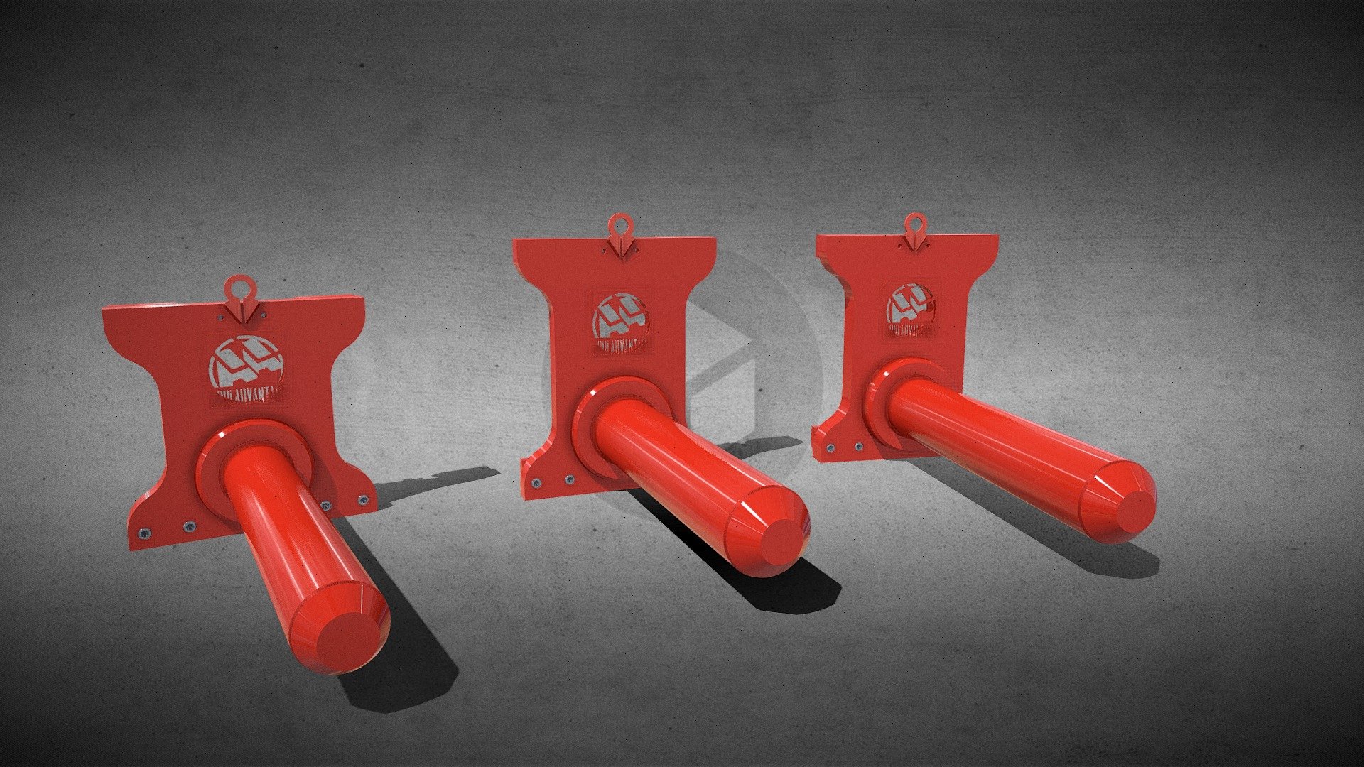 Carrying Ram ISO3; ISO4. Дорн для рулонов - 3D model by Ihor Humeniuk ...