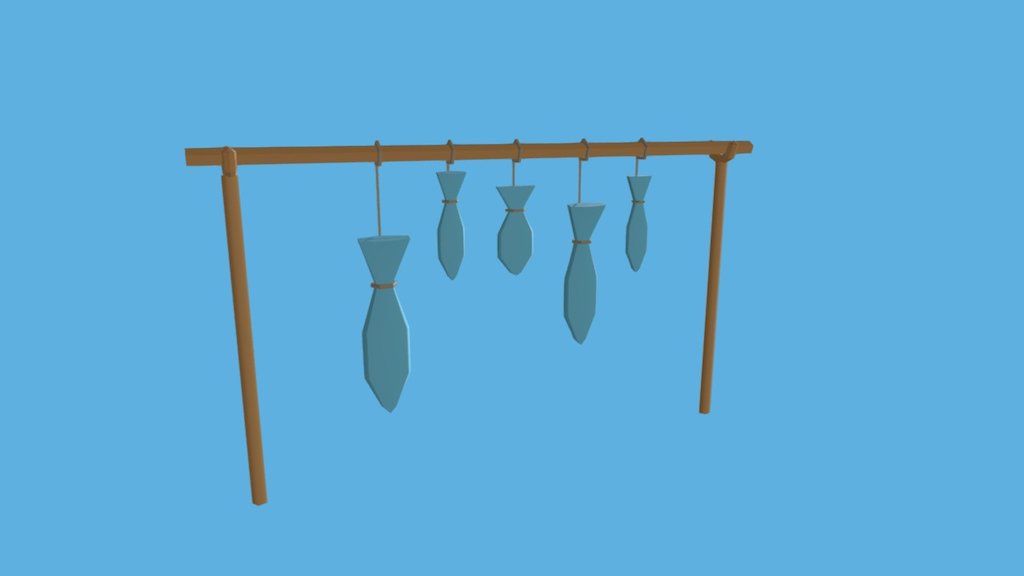 Fish rack - Download Free 3D model by ironicalghosty [9b80f7c] - Sketchfab