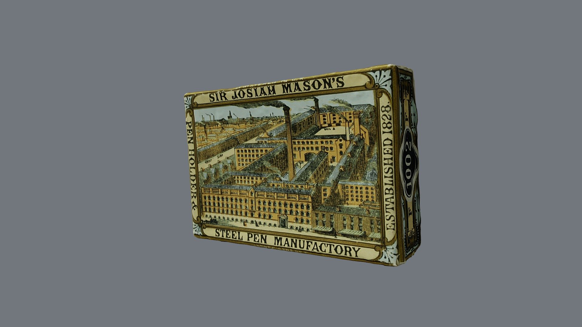 Josiah Mason Manufactory Nib Box - 3D model by ThinkSee3D [9b81578 ...