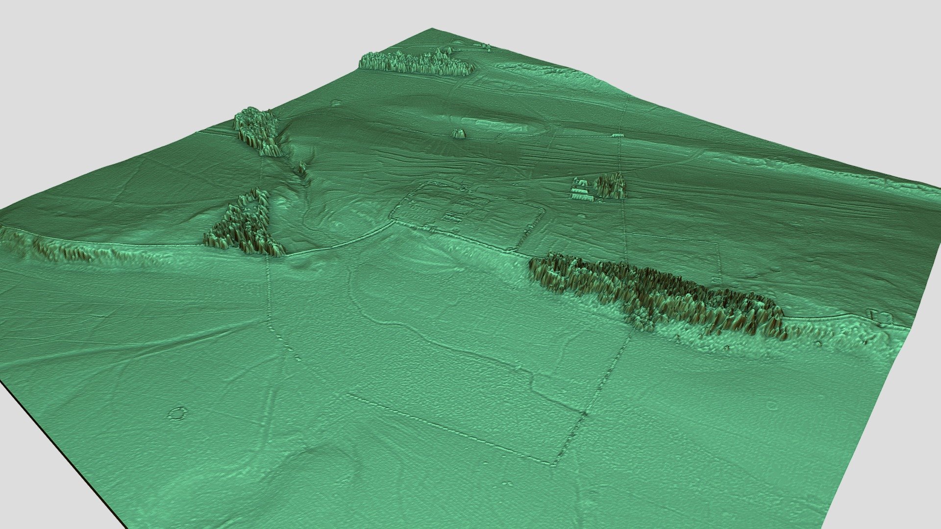 Housteads Roman Fort and Hadrian's Wall - Buy Royalty Free 3D model by ...