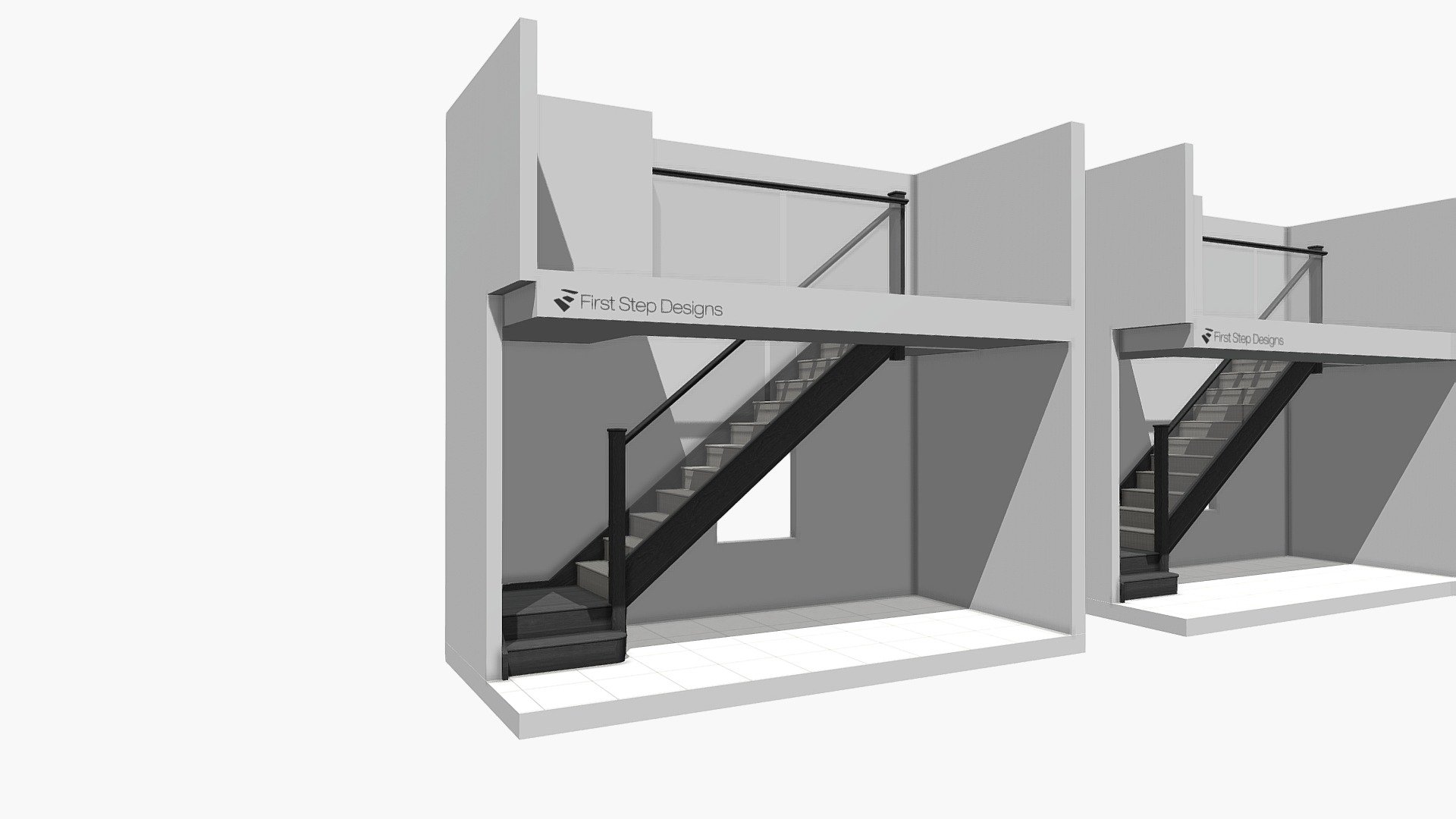 S Brown preliminary Staircase Design - Download Free 3D model by First ...