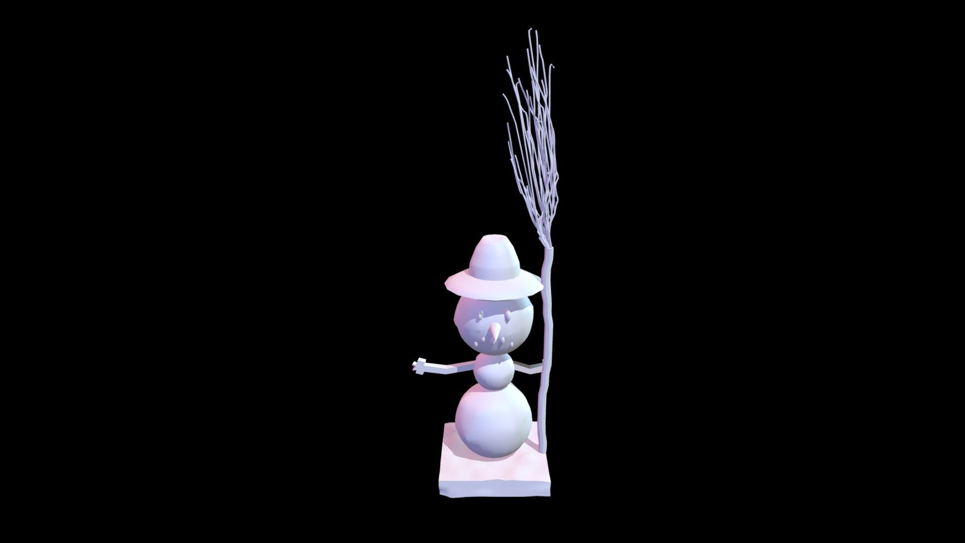 snowman - 3D model by WHITENUKE [9b87810] - Sketchfab
