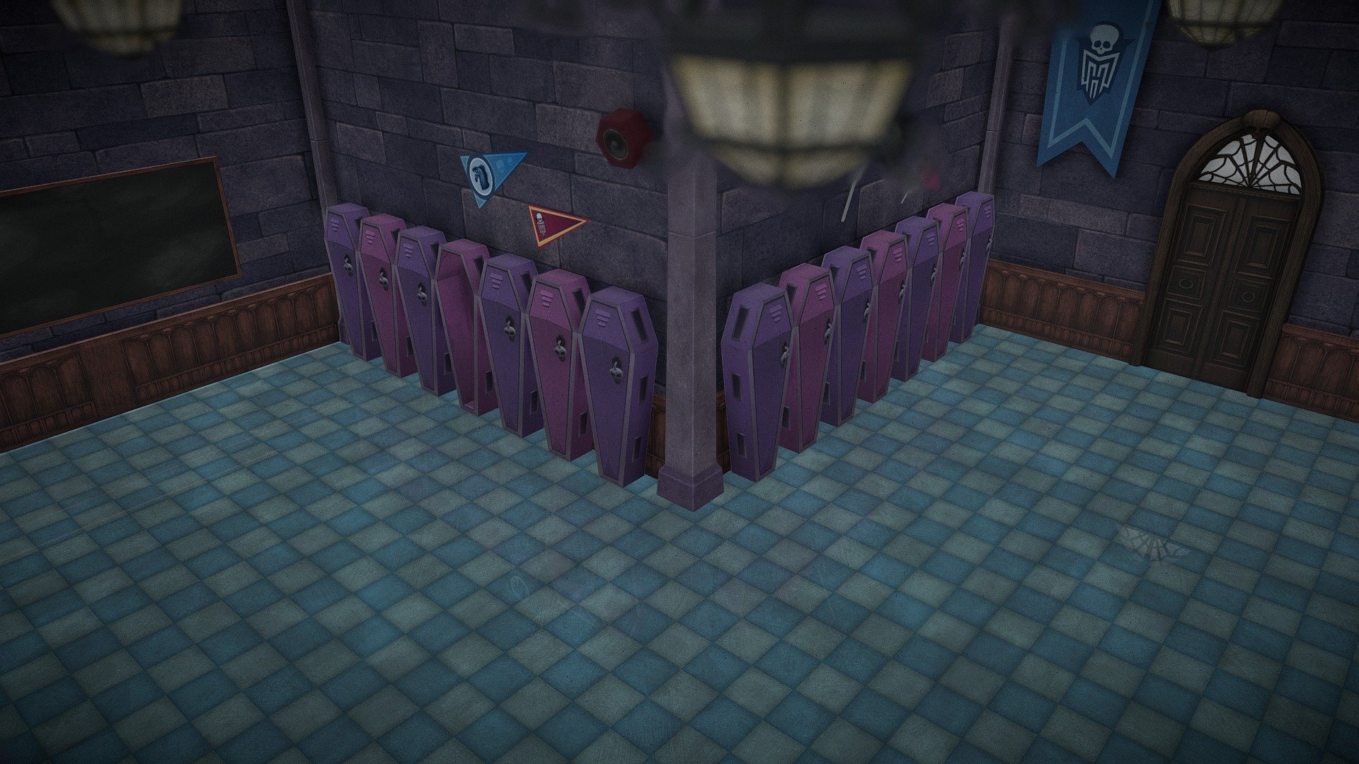 Locker Room Monster High - Download Free 3D model by ...