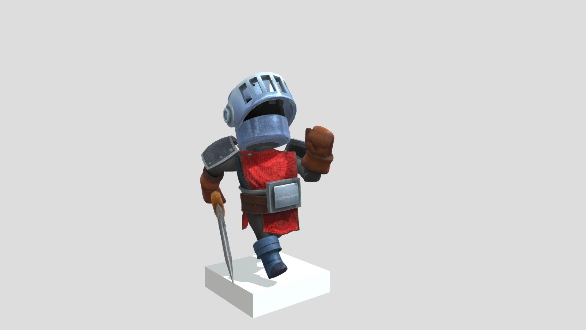 CartoonKnight Run Cycle - 3D model by ThijsP (@tsvdp) [9b89143] - Sketchfab