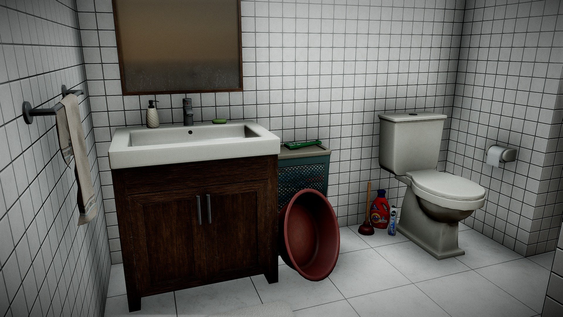 Bathroom Pack - Download Free 3D model by Voidy Entertainment ...