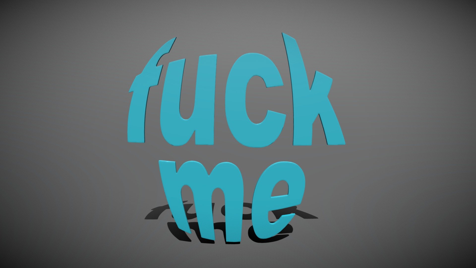 F ME WALL ART - Buy Royalty Free 3D model by yogi_sandhi [9b89b1d ...