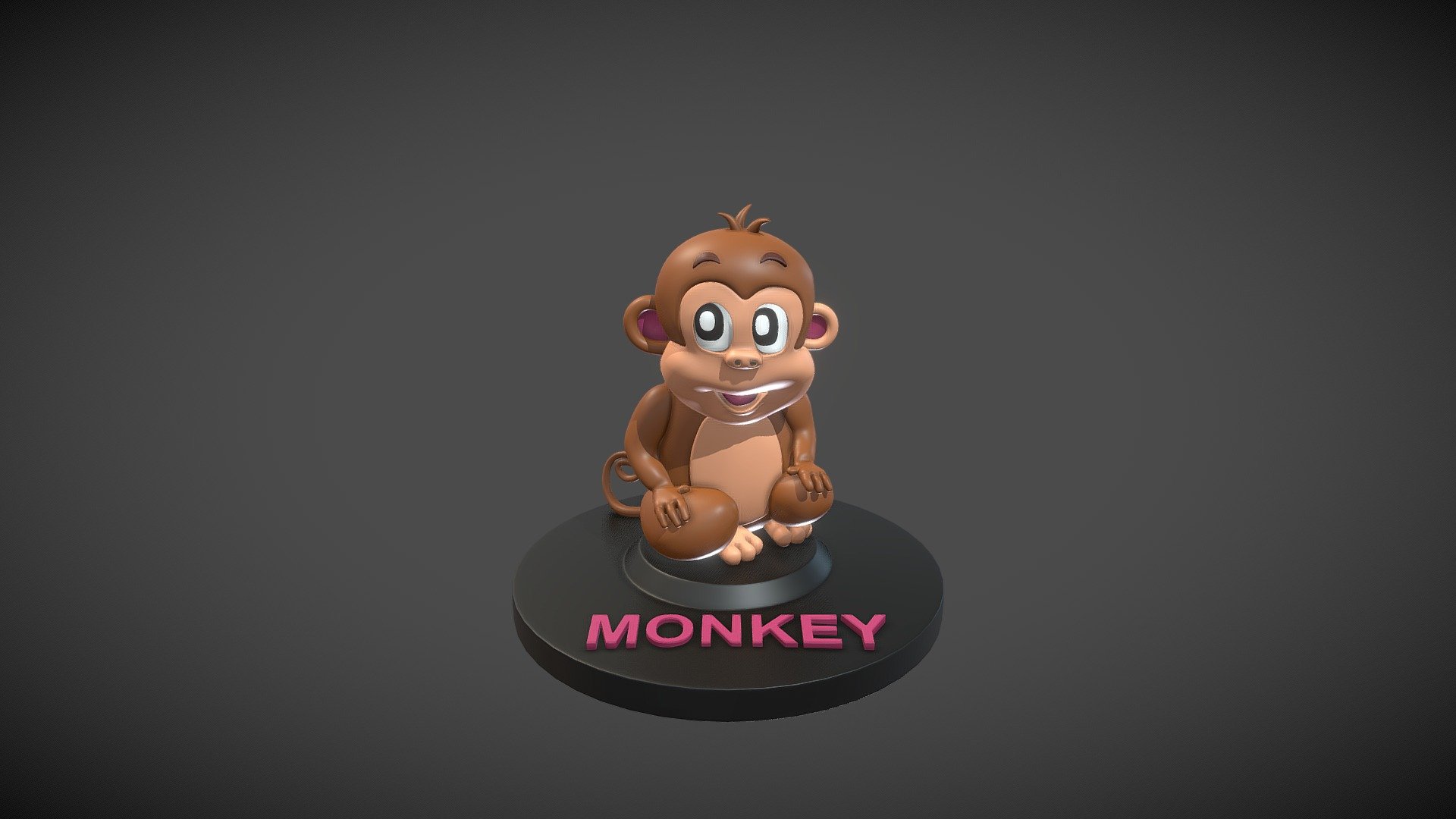 Monkey Statue Model - Buy Royalty Free 3D model by Sandeep Choudhary ...
