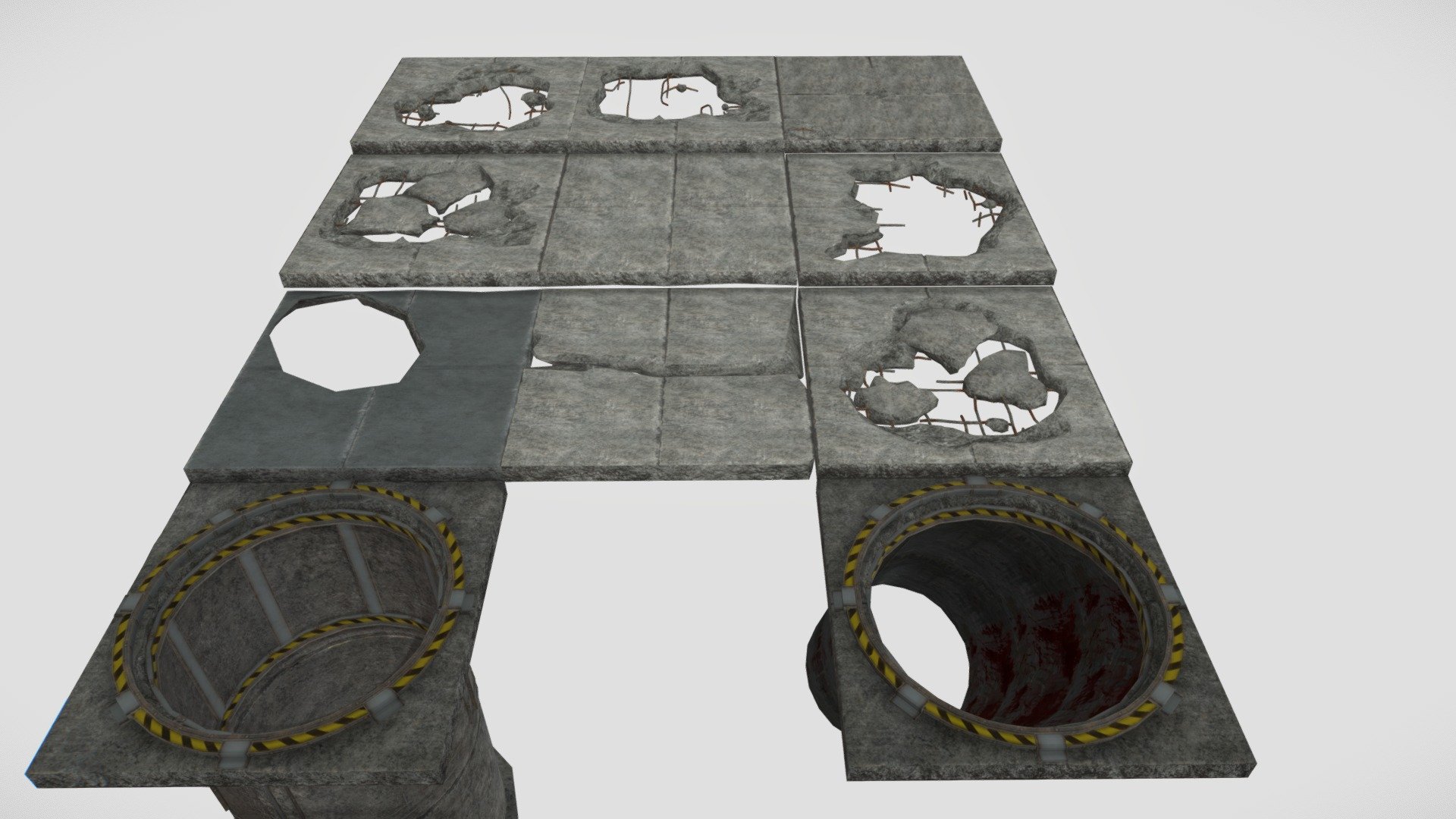 Poppy Playtime 3 Concrete Floor Pack1 - 3D model by CatWeb (@STHModels ...