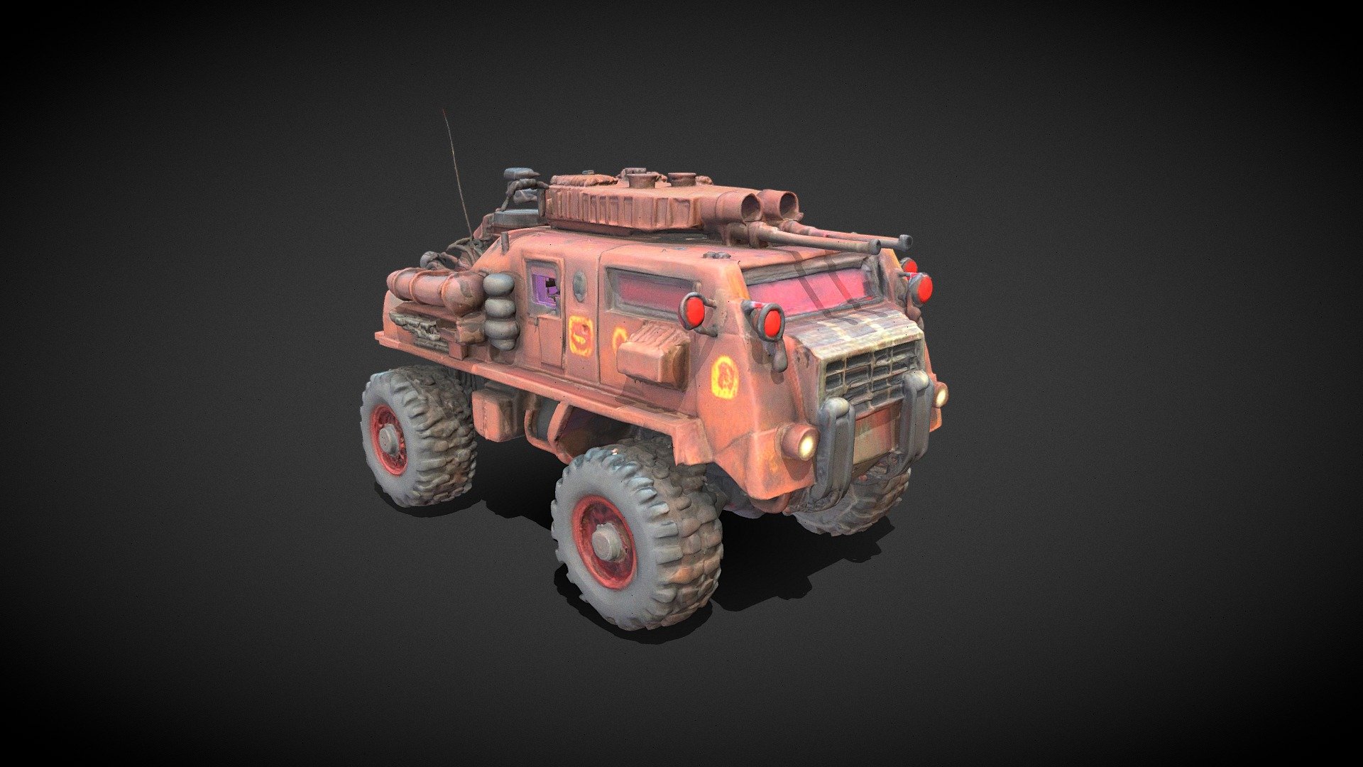 Monster Truck-tank - 3D model by mikelyden [9b8f3f5] - Sketchfab