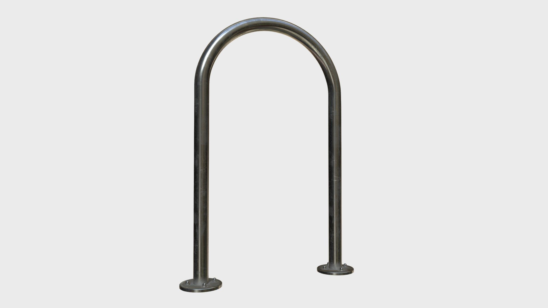 Inverted U bicycle rack - Buy Royalty Free 3D model by ...