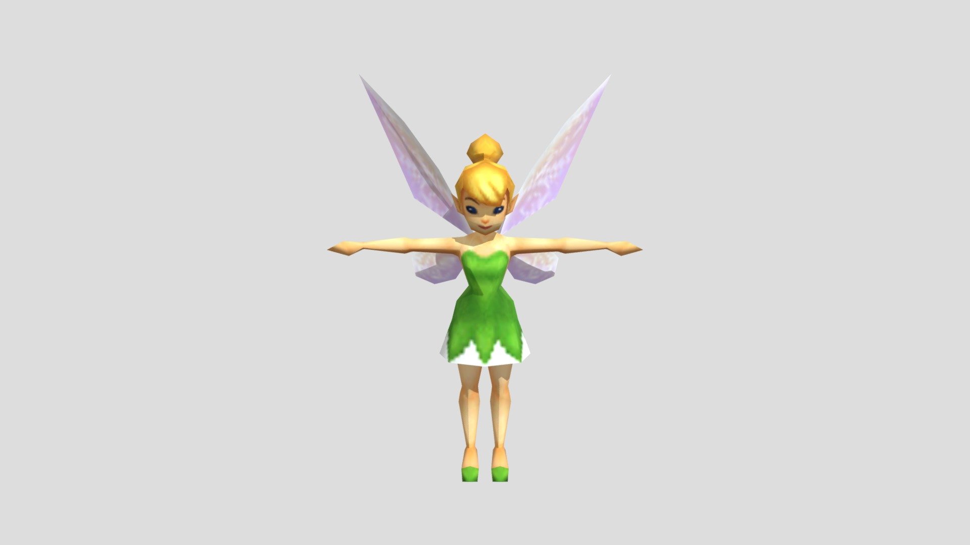 DS D Si - Tinker Bell - Tinker Bell Low Poly - Download Free 3D model ...