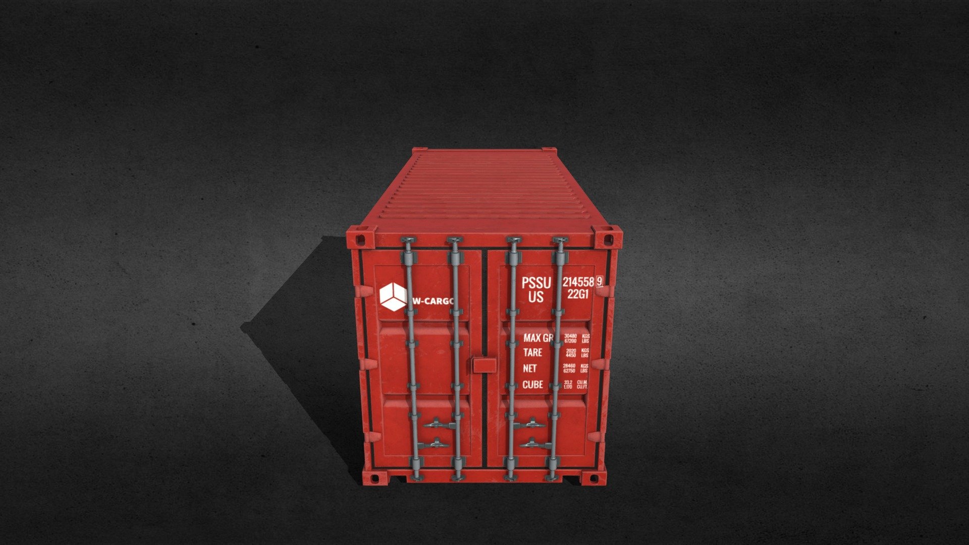 Shipping Container 20ft - 3D model by SweS [9b93bed] - Sketchfab